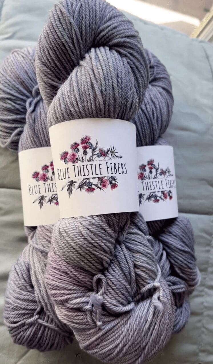 Blue Thistle Fibers - Naturally Dyed Yarn
